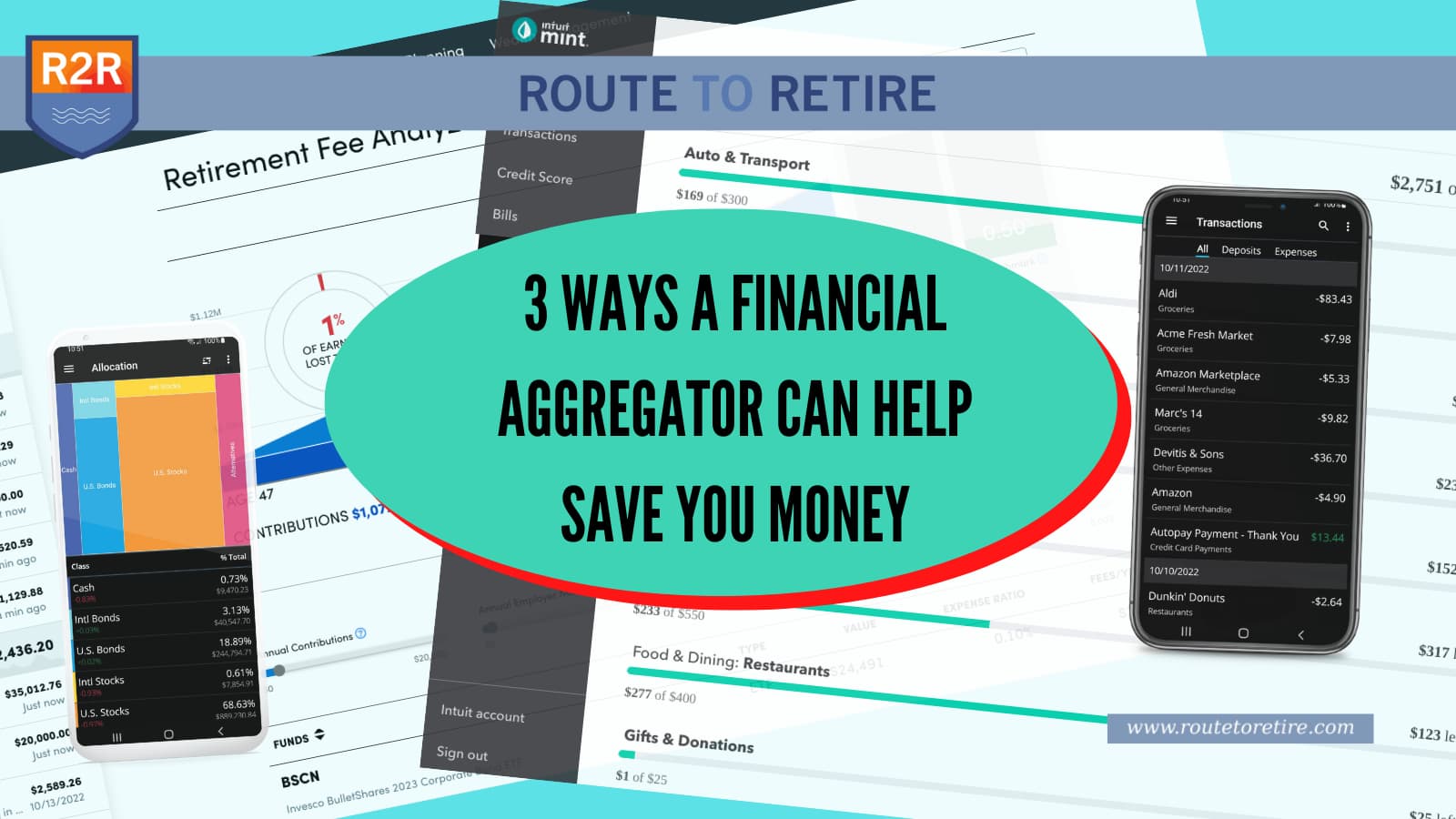 3 Ways a Financial Aggregator Can Help Save You Money - Route to Retire